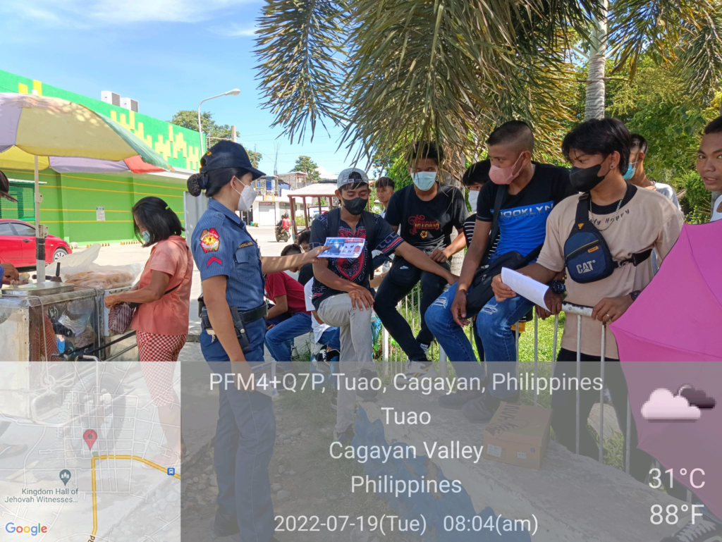 Information Drive Campaign isinagawa ng Tuao PNP