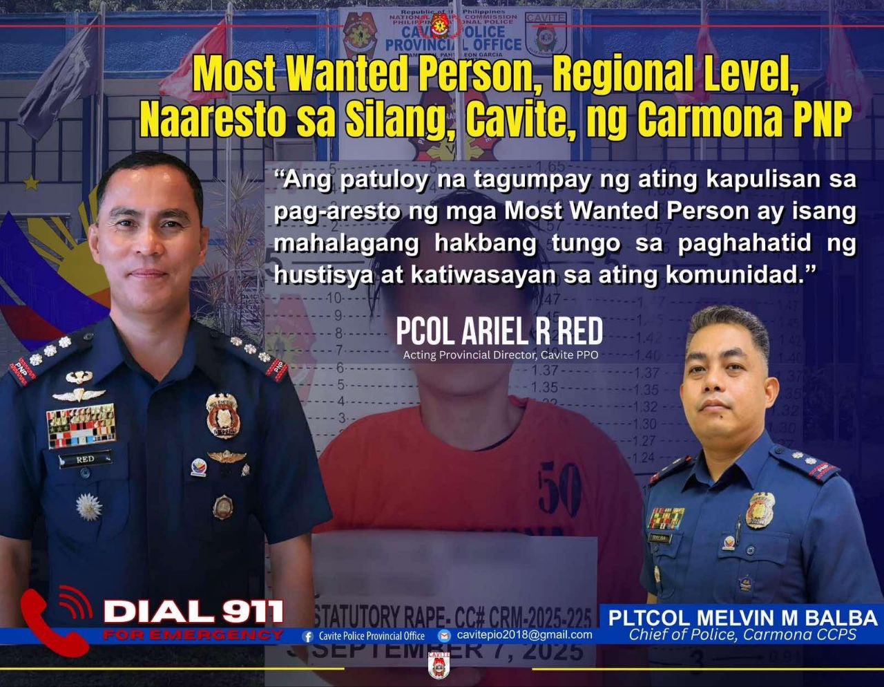 Regional Most Wanted Person, arestado ng Cavite PNP