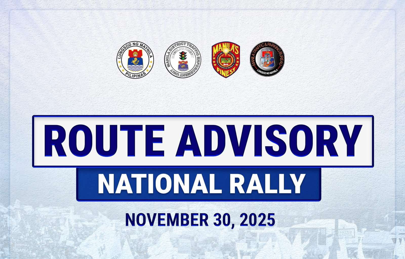 Route advisory, ibinaba ng mga awtoridad kasabay ng Trillion Peso March