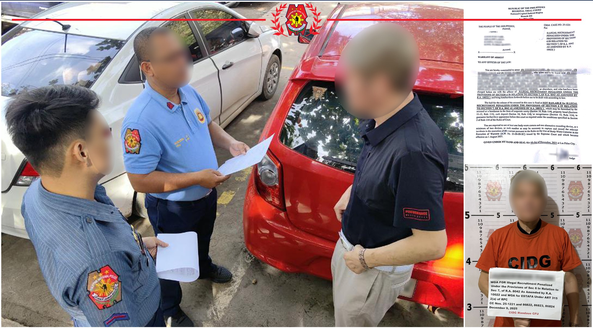 Korean national, arestado ng CIDG dahil sa illegal recruitment